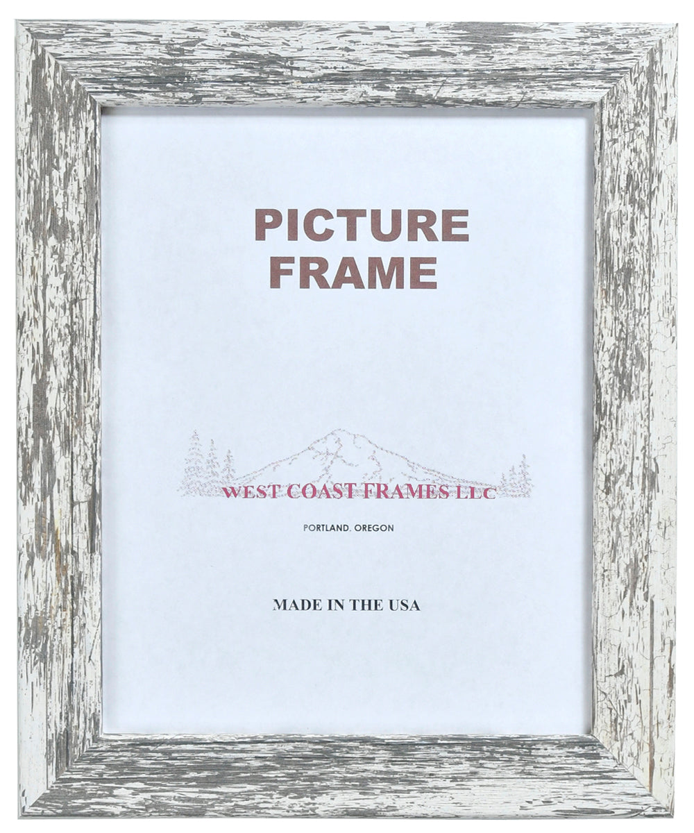 261605 White Shabby Chic Picture Frame - Clear Glass + Sawtooth Hanger ...