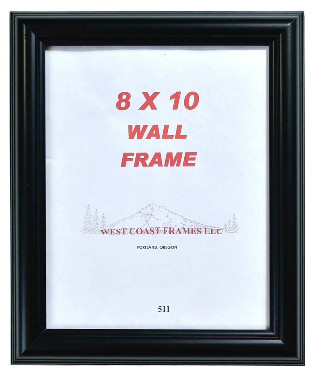 511 Black Traditional 1-1/4" Poly Picture Frame – West Coast Picture ...