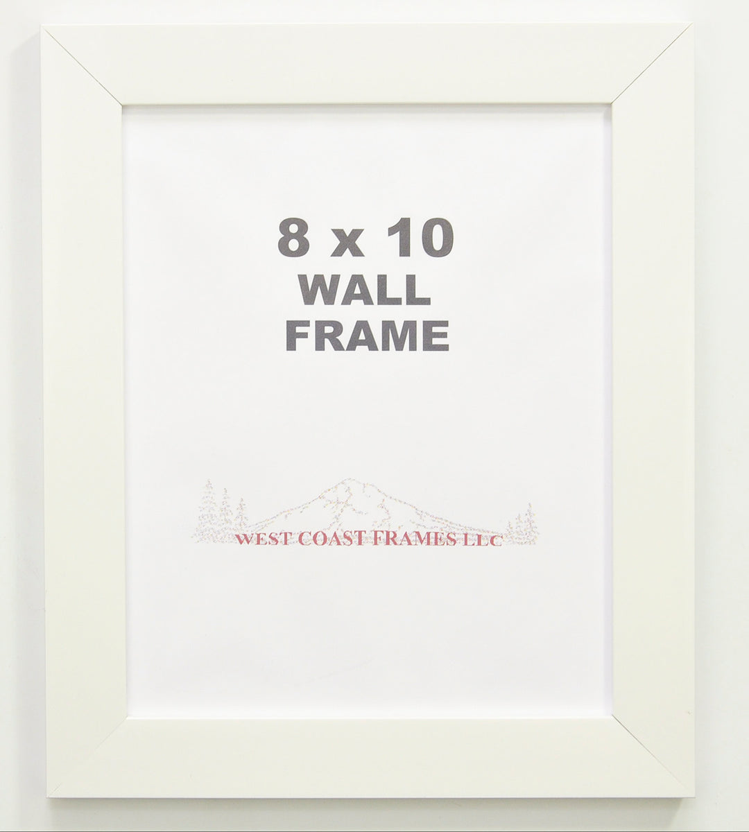 702WH - 1-1/4" White Poly Contemporary Picture Frame - Clear Glass ...