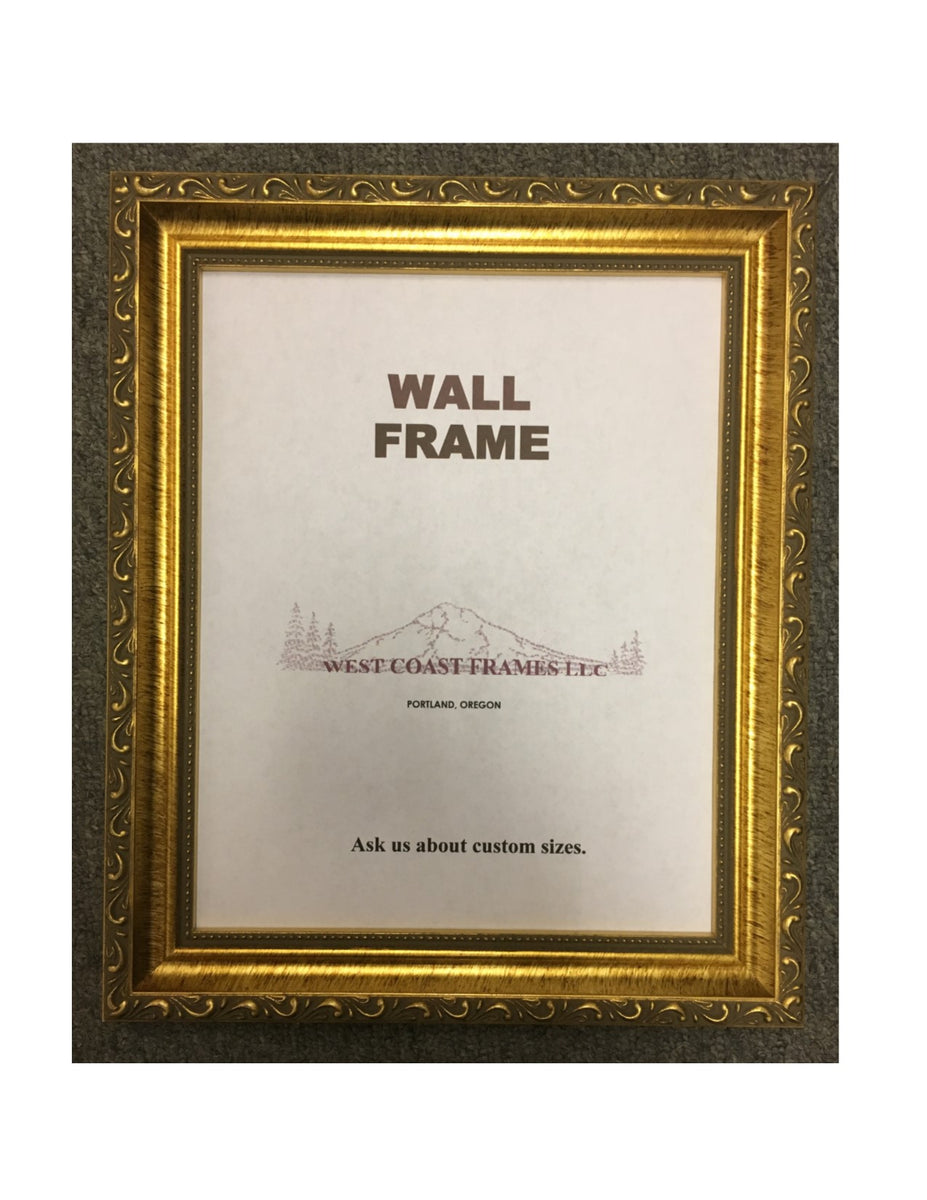 9115 Gold Ornate 1-1/4" Wood Picture Frame – West Coast Picture Frames LLC