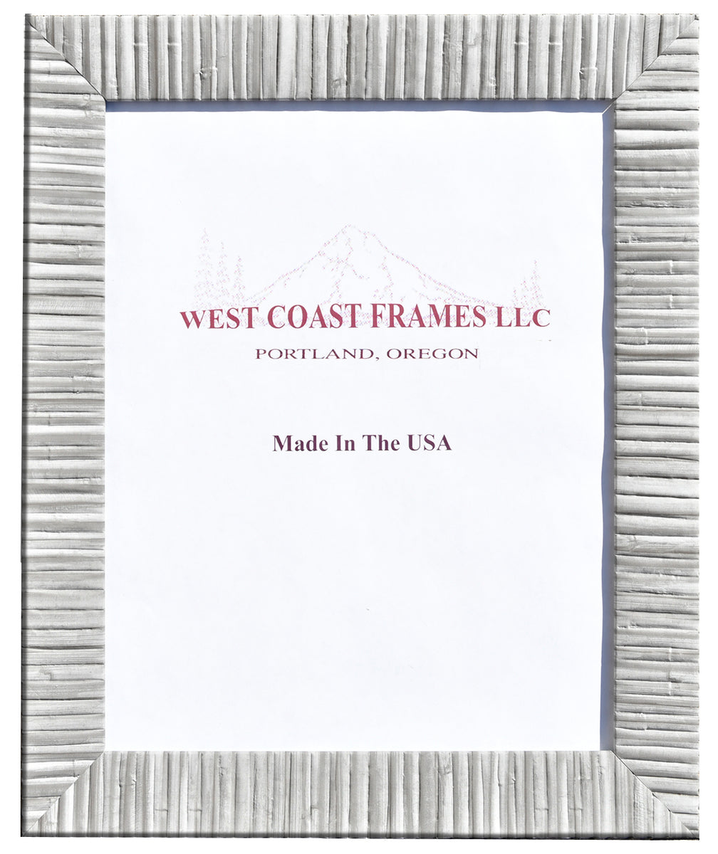 2404 Grey Rattan Style Picture Frame -Clear Glass – West Coast Picture ...