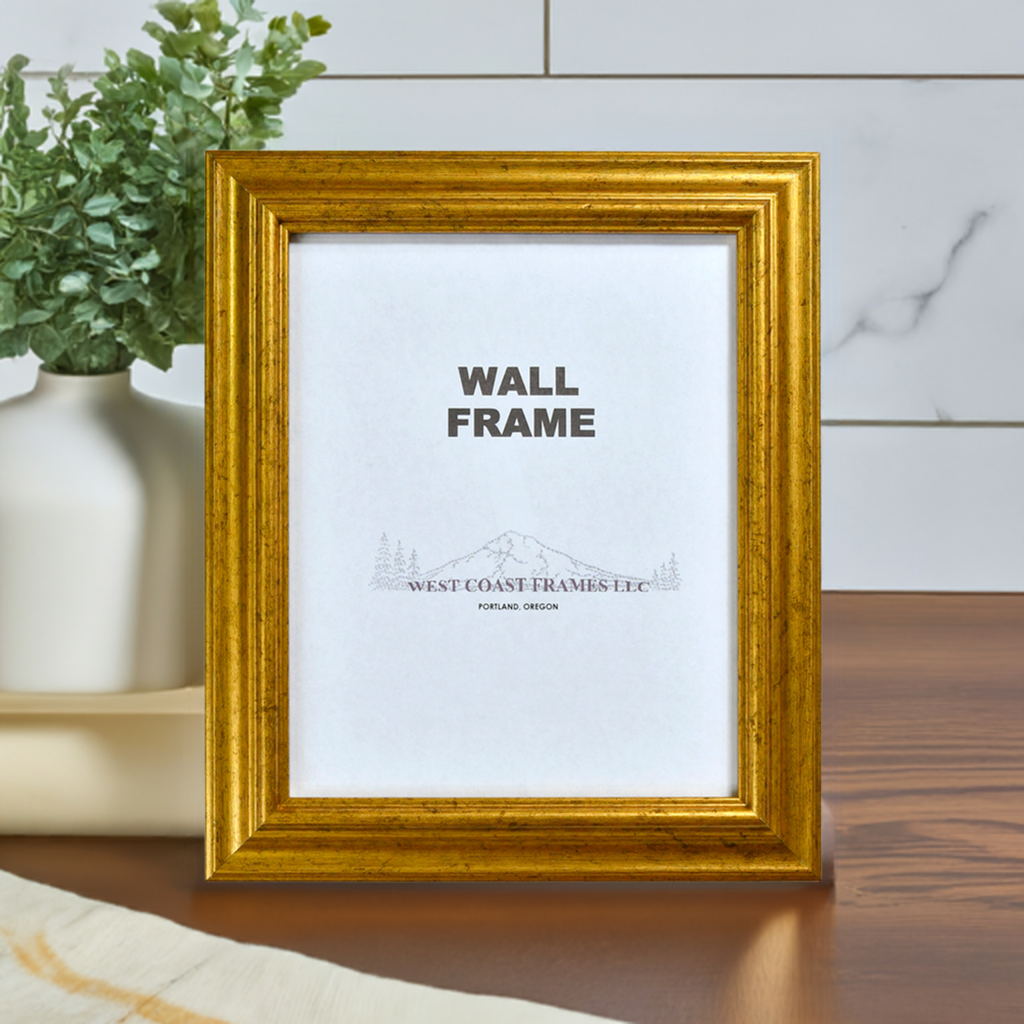 11505 Gold Traditional Swan Poly Picture Frame - Clear Glass – West ...