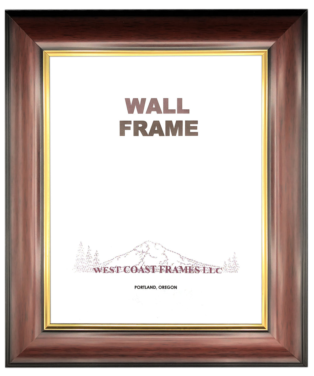 520CHG - Picture Frame Burgundy and Gold Traditional - Clear Glass ...